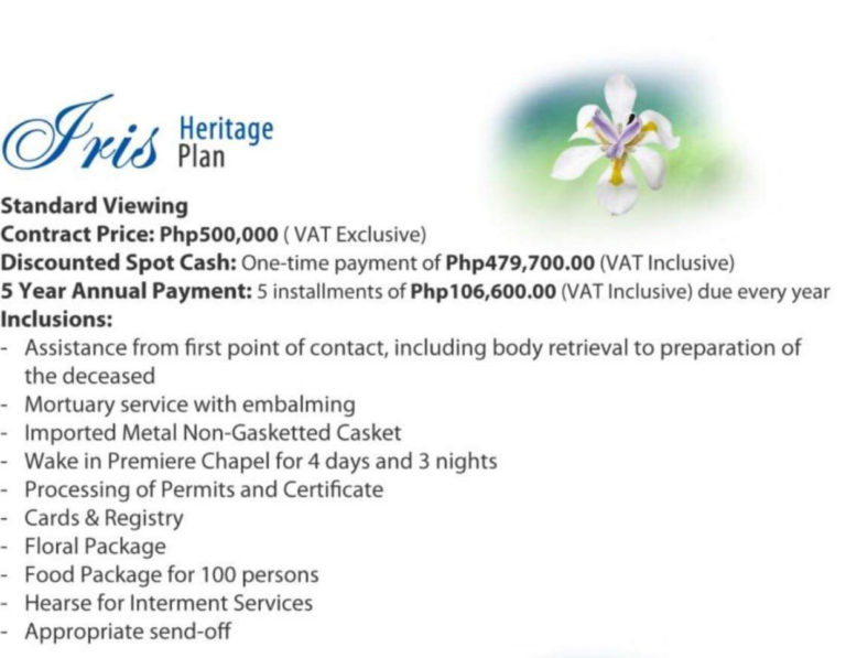 Memorial Plan Philippines - Memorial Plans Manila - Heritage Park Sale